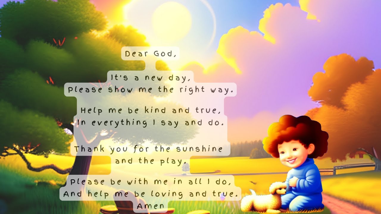 Morning Prayer for Kids - YouTube