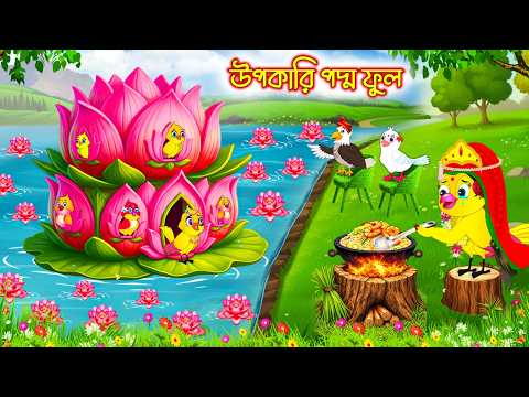 উপকারী পদ্ম ফুল | Upokari Poddo Ful | Bangla Cartoon | Rupkothar golpo | Tuni Pakhir Golpo | Pakhi