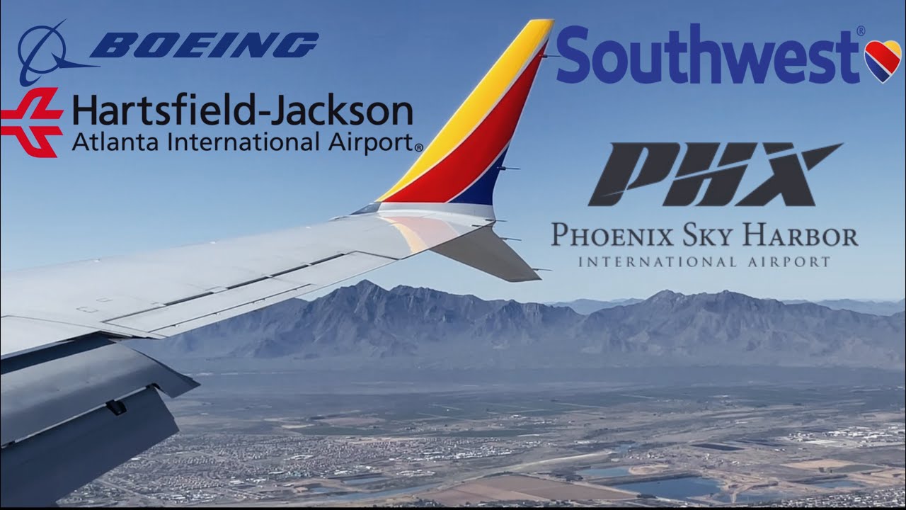 ATL-PHX | Layover in Denver| Full Flight | Video 3 - YouTube