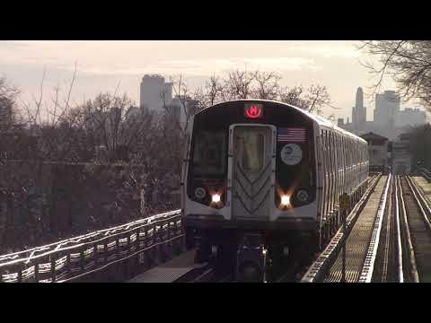R160A - 1 Metropolitan Avenue Bound M Train - YouTube