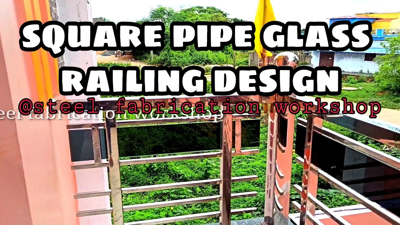 stainless steel square railing design || all railing design || glass ...