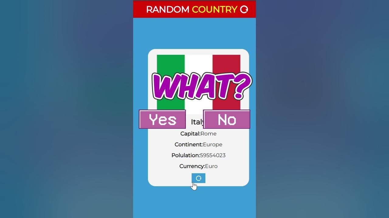 New Video Is Ready: Let's Create a Random Country Generator! #coding # ...