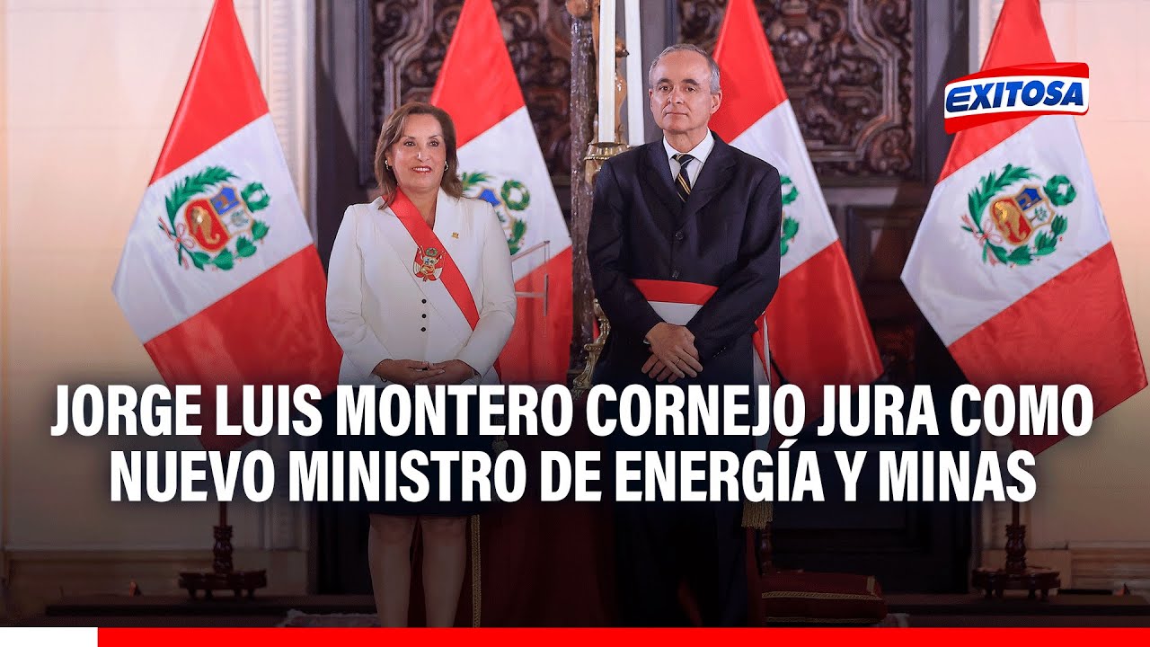 🔴🔵Jorge Luis Montero Cornejo jura como nuevo ministro de Energía y ...