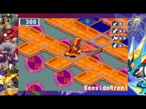 Seaside Area Evil Spirit Puzzles: Megaman Battle Network 6