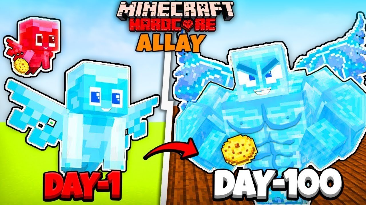 I Survived 100 Days As An Allay In Minecraft Hardcore - YouTube