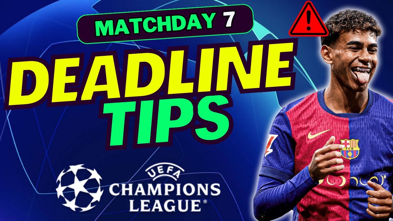 YAMAL REPLACEMENTS! | UCL FANTASY MD7 FINAL TEAM SELECTION | CHAMPIONS ...
