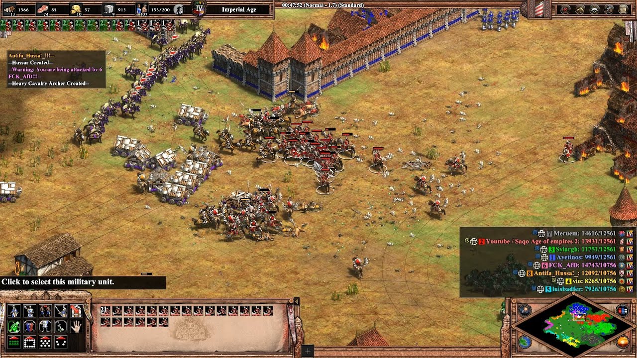 AOE2:DE Maygars Cav Archers from Pocket 4vs4 Arena ft Ayetinos - YouTube