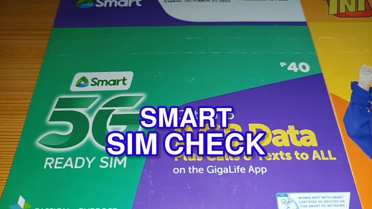 Smart SIM Card Checker Smart 4G, LTE, 5G Ready SIMCHECK - YouTube