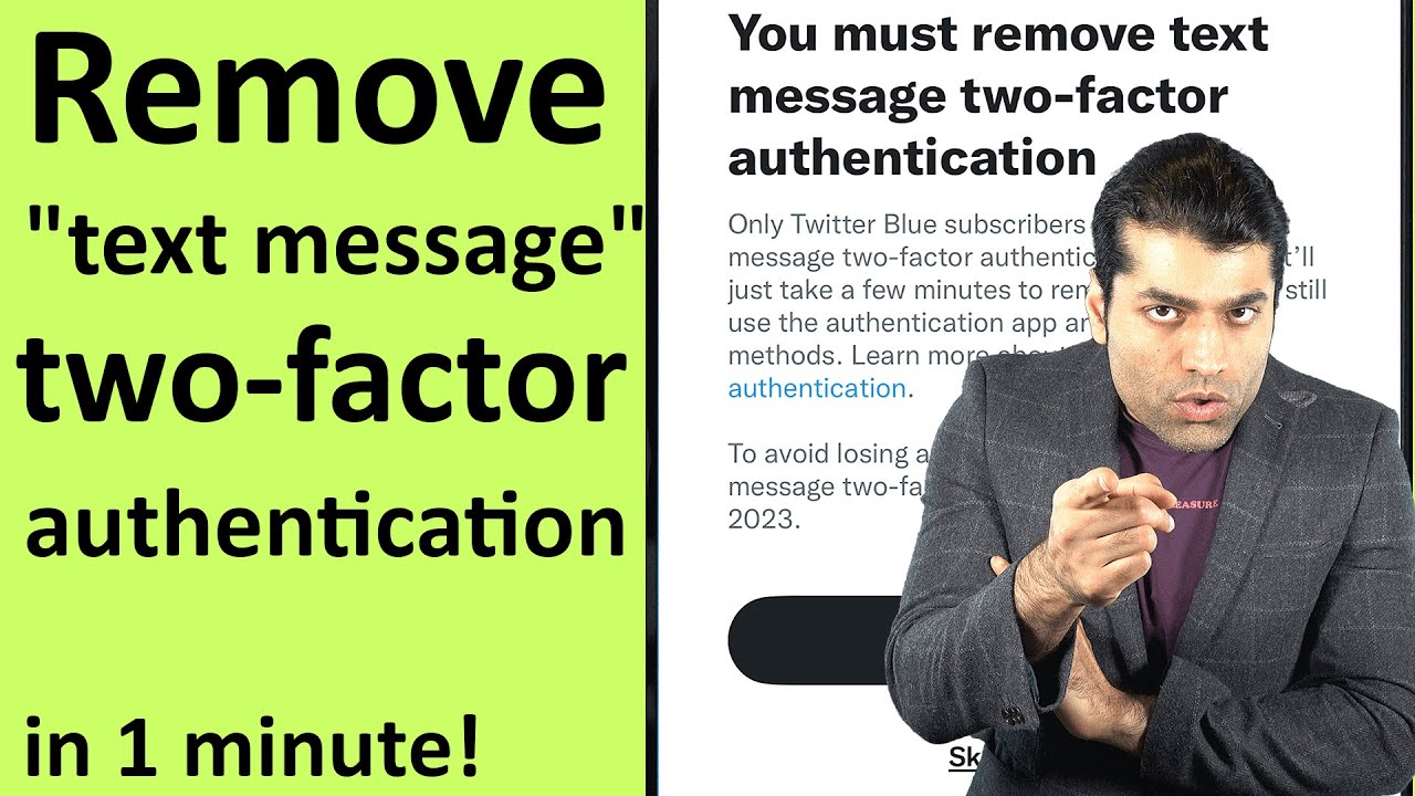How To Remove Text Message Two Factor Authentication Twitter YouTube How To Remove Text Message Two Factor Authentication Twitter YouTube