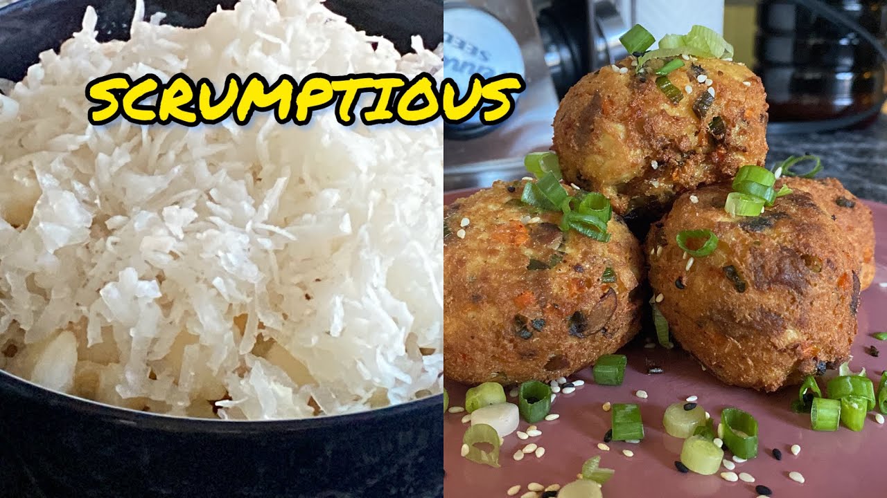 BOILED WHITE CORN KERNELS WITH SHREDDED COCONUT | TOFU BALLS - YouTube