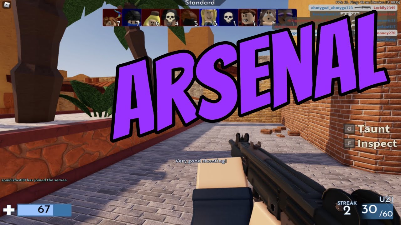 First Time Playing Arsenal Roblox - YouTube