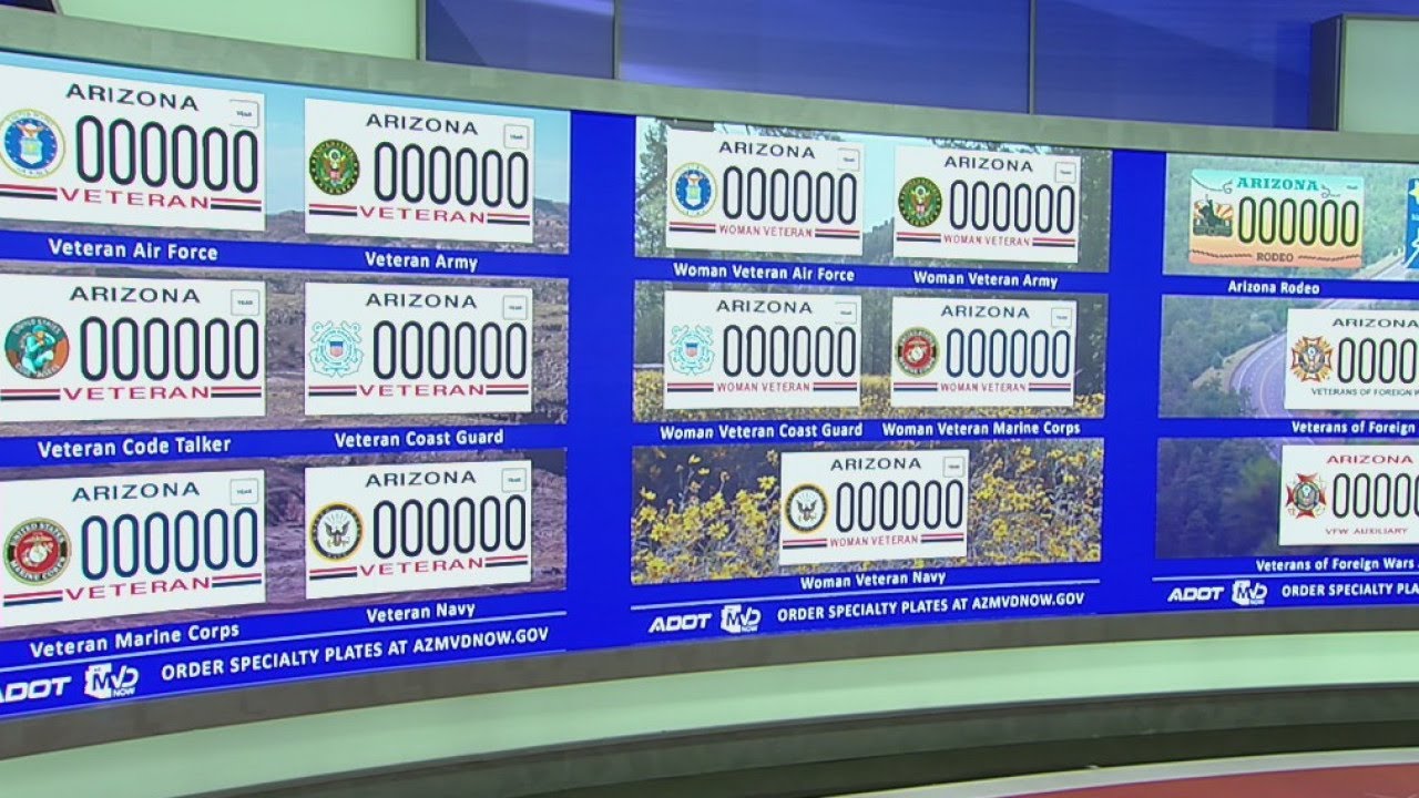ADOT unveils new specialty license plates - YouTube