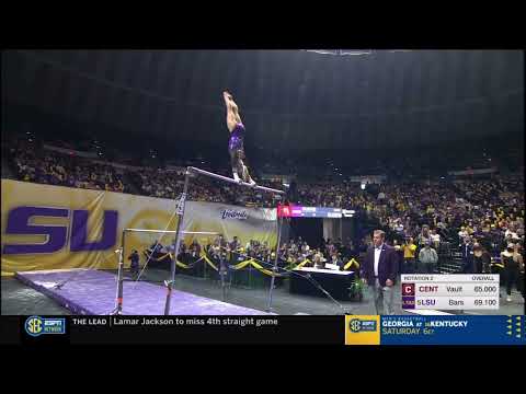 Olivia Dunne Bars LSU vs Centenary 2022 9.925