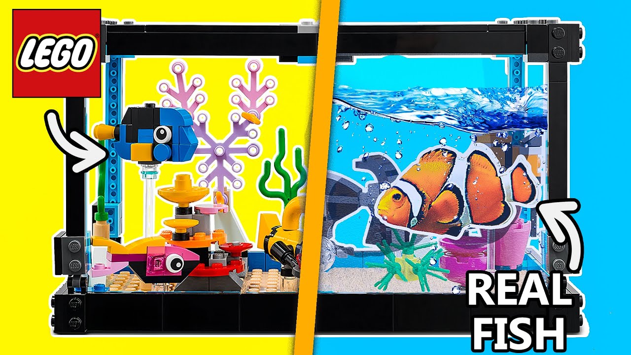 I Turn LEGO Aquarium Into REAL - YouTube