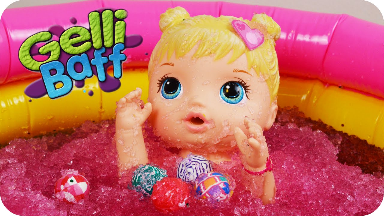 Baby Alive se diverte na hora do banho com Gelli Baff em Portugues ...