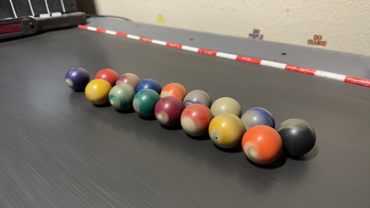 November 3rd treadmill pool ball racing - YouTube