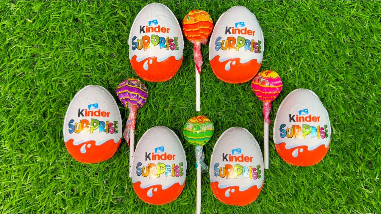 Oddly Satisfying l Unpacking Lollipops, Kinder Surprise AND Chocolate ...
