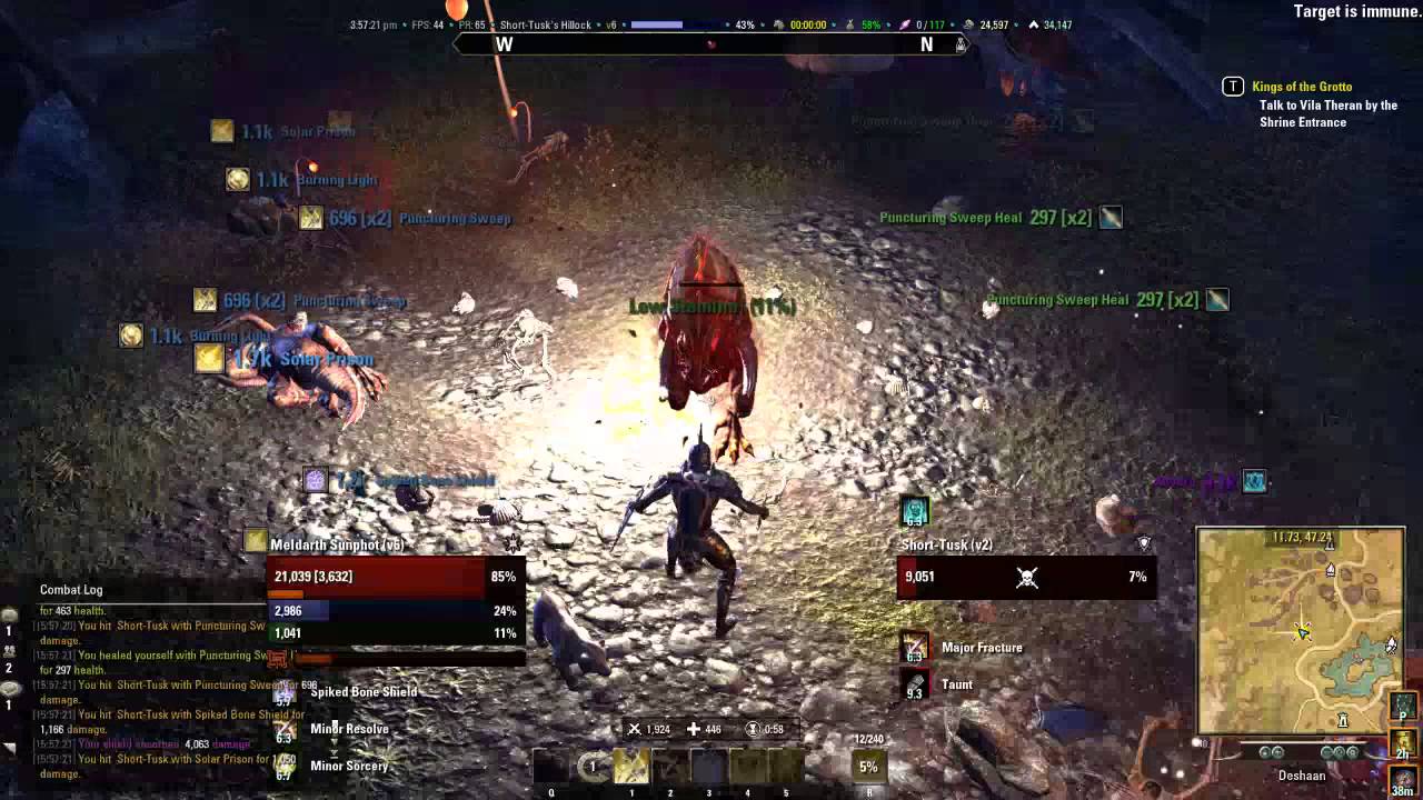 Elder Scrolls Online - Short-tusk - Overland Boss - YouTube