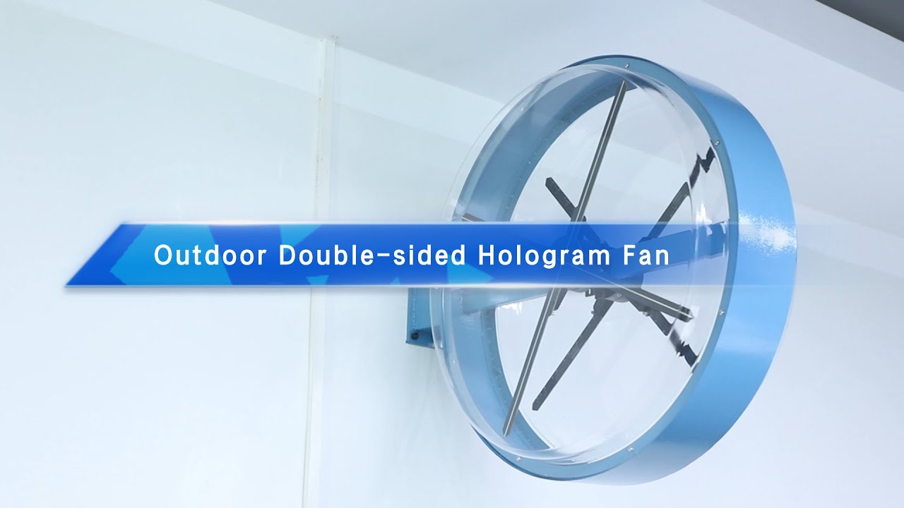 Double-sided transparent Acrylic Cover 3D hologram Fan outdoor Display ...