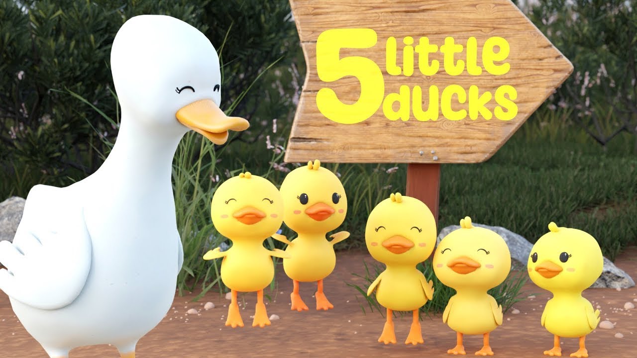 Five Little Ducks | Animals for Kids | Feathered Friends Fun ...