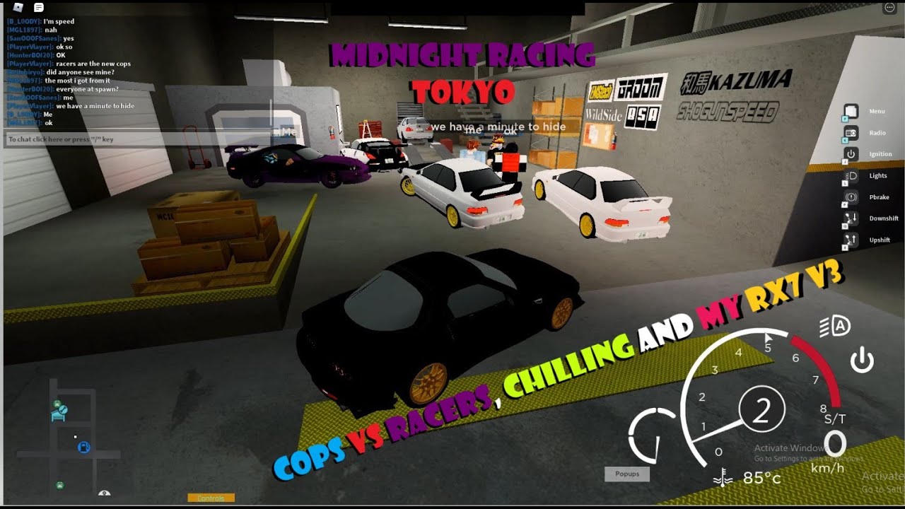 [Roblox] Midnight Racing Tokyo: Racers vs Cops, chilling and V3 RX7 ...
