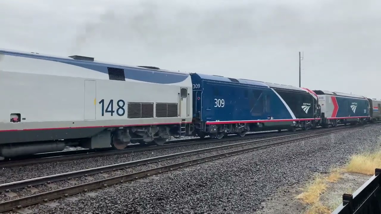 Amtrak 6 with new ALC-42s 308 and 309(Phase 7) - YouTube