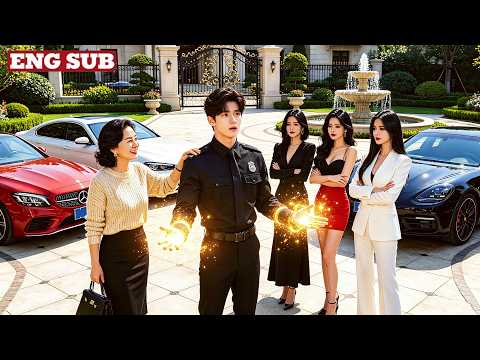 He falls to Earth as a poor guard; dad finds a billionaire stepmom and 3 beauties—he's a god guard!