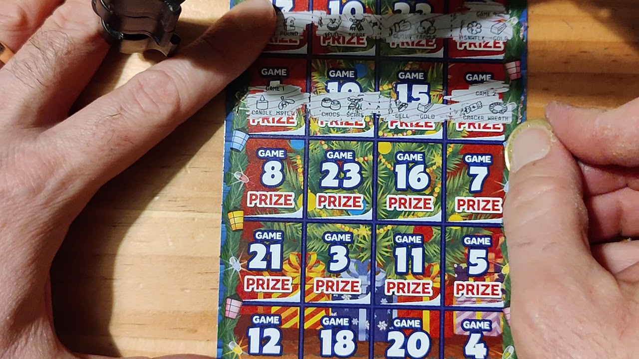 Christmas advent calendar scratch cards 5 different shops Wednesday ...