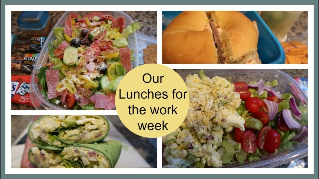 Our Work Lunches for the week | Lunch Ideas for Anyone! - YouTube