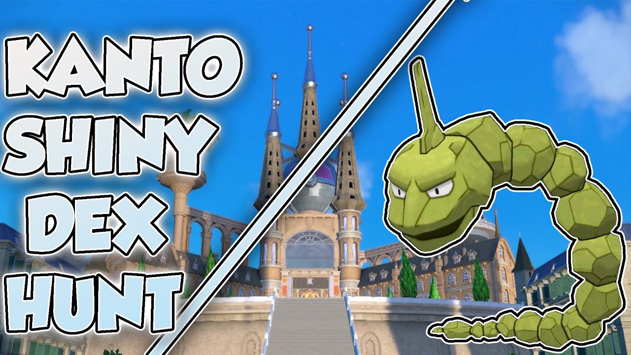 Kanto shiny living dex hunt onix pokemon shield - YouTube