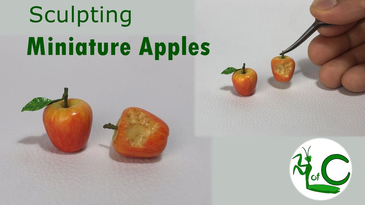 Sculpting Realistic Miniature Apples using Polymer Clay life of clay ...
