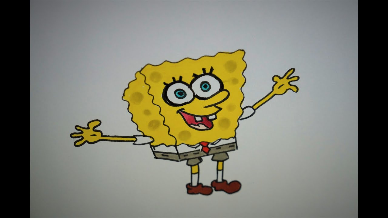 How to Draw and Color SpongeBob! A fun-loving childish sea sponge with ...
