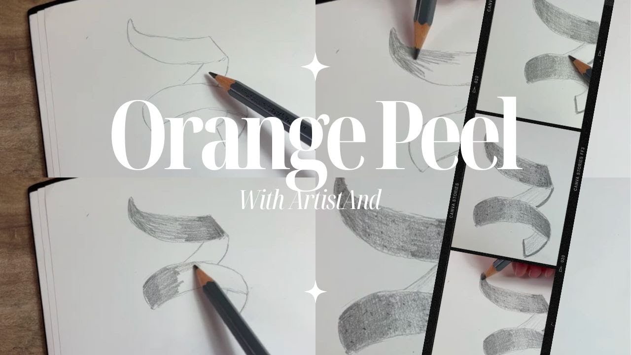 ️ 5-Minute Orange Peel Sketch! Easy Drawing Tutorial - YouTube