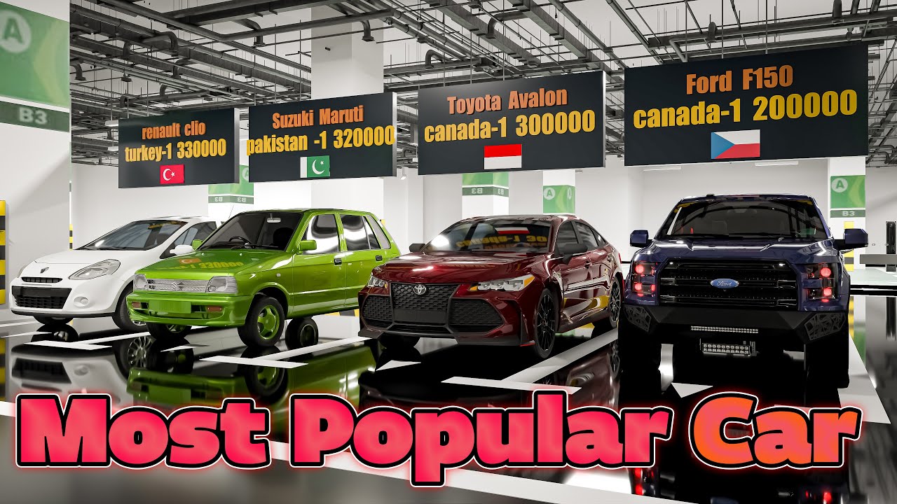 Most Popular Car in Every Country! 🌍 - YouTube