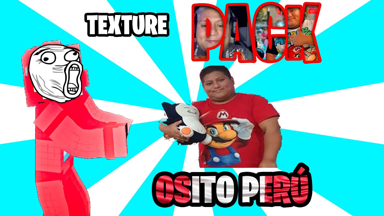 COMO DESCARGAR EL TEXTURE PACK DE OSITO PERU!!!!! - YouTube