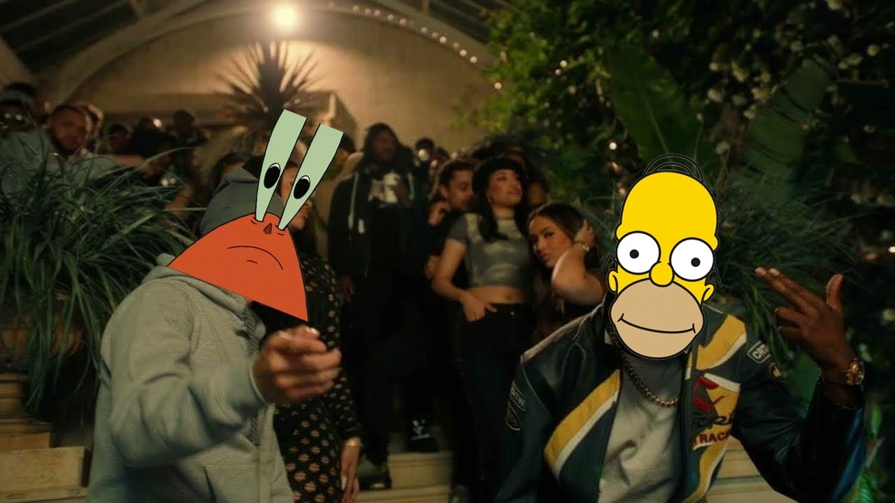 Mr Krabs x Homer Simpson - Sprinter - YouTube