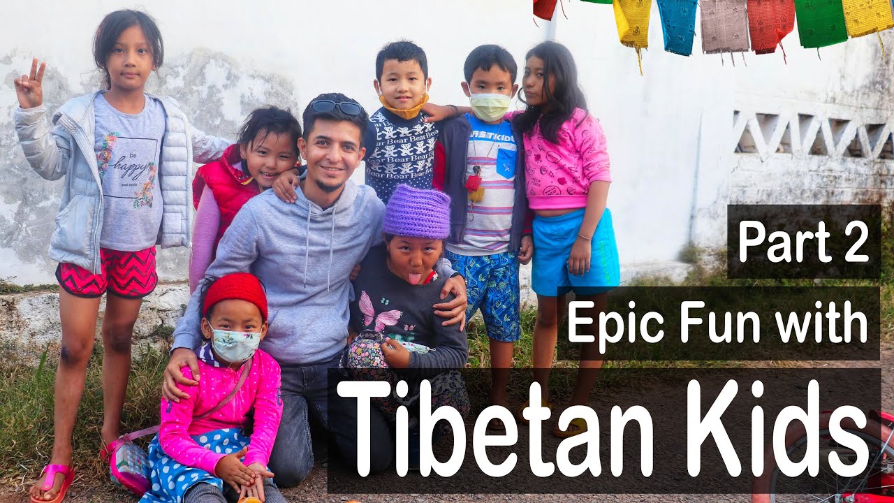 Indian Vlogger Having Epic Fun With Tibetan Kids - YouTube