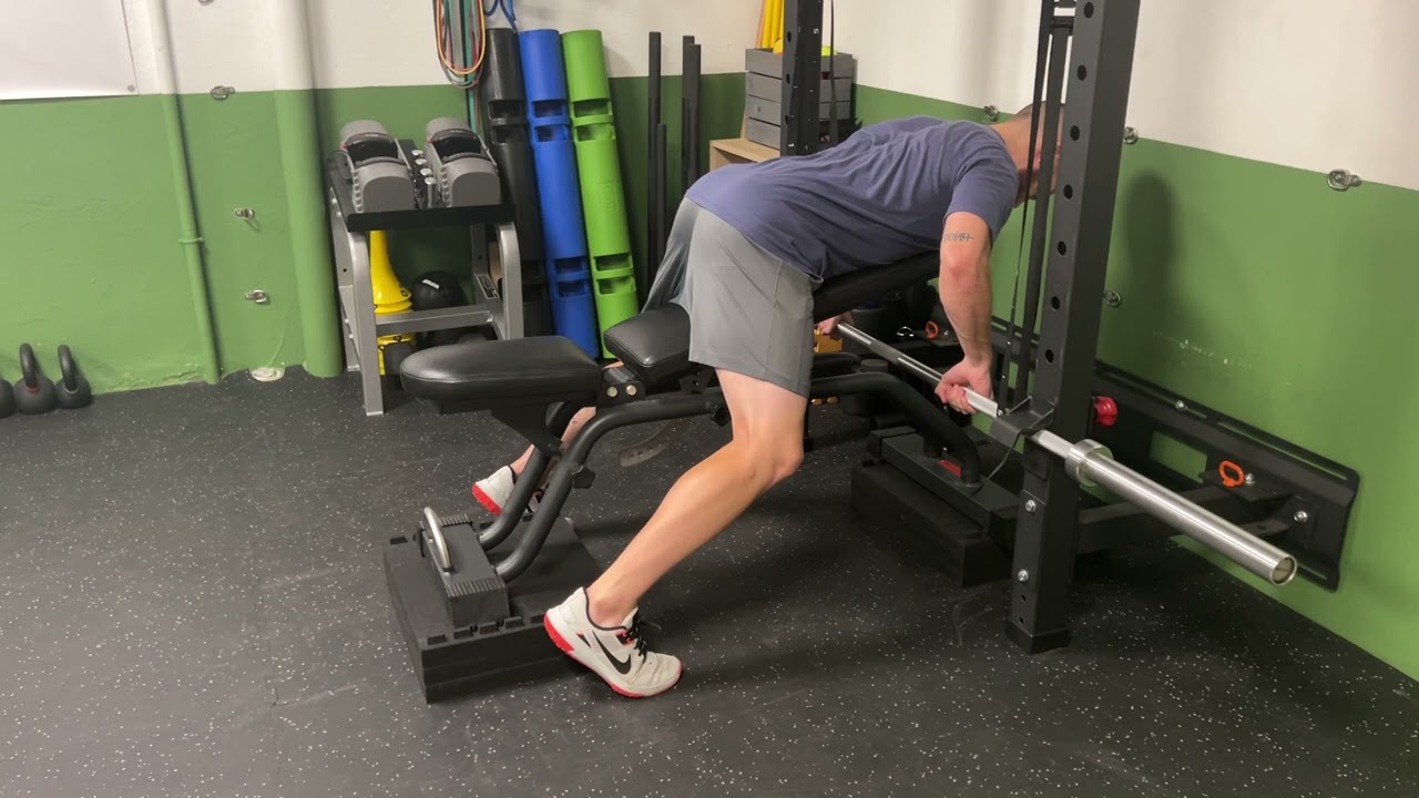 ISO-Push Prone Row on Bench - YouTube