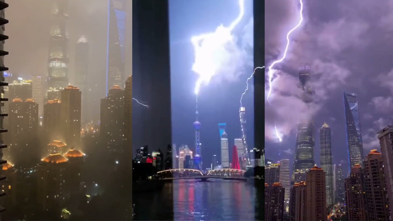 Terrible Lightning Strikes In Beijing China | Sét Đánh Khủng Khiếp ở ...