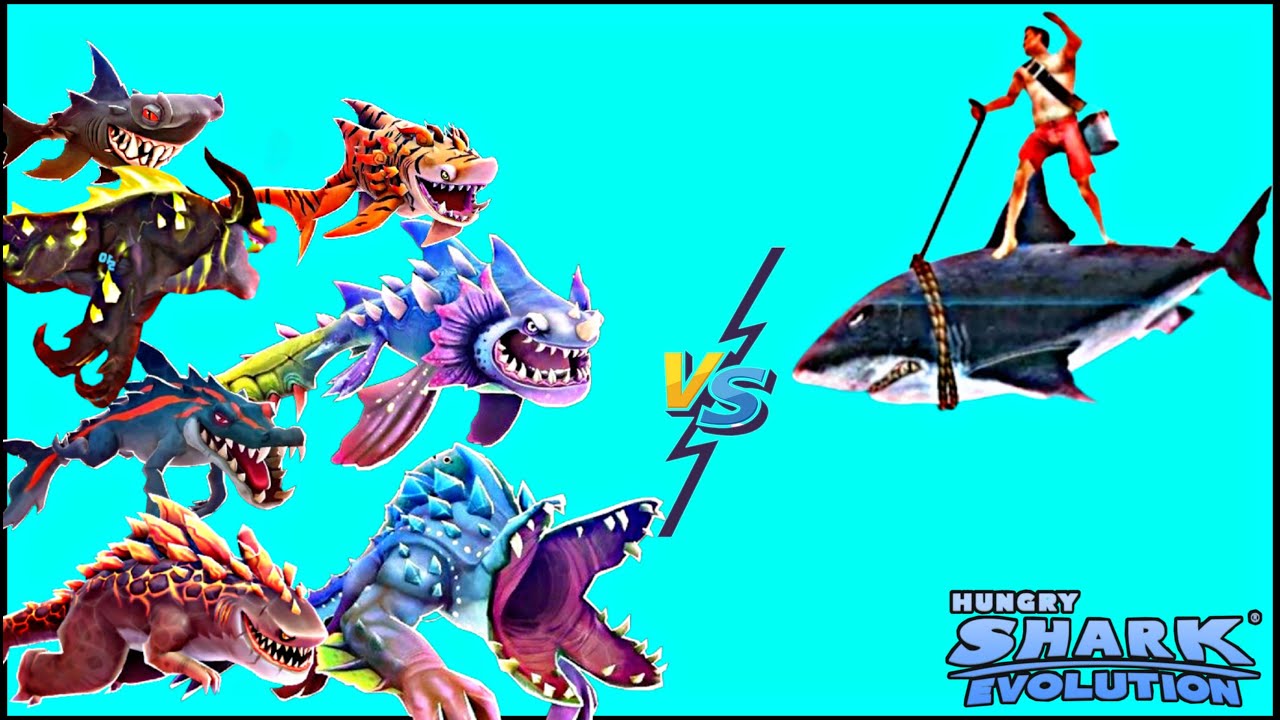 Hungry Shark Evolution - King Of Summer VS Evolved Sharks 🦈 (Full HD ...
