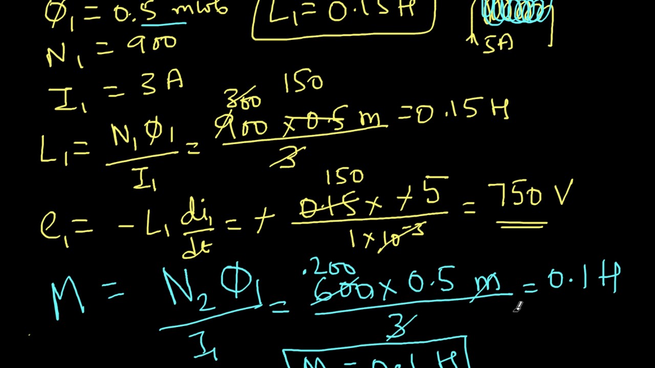 EMI19 - Problems on Mutual Inductance - YouTube