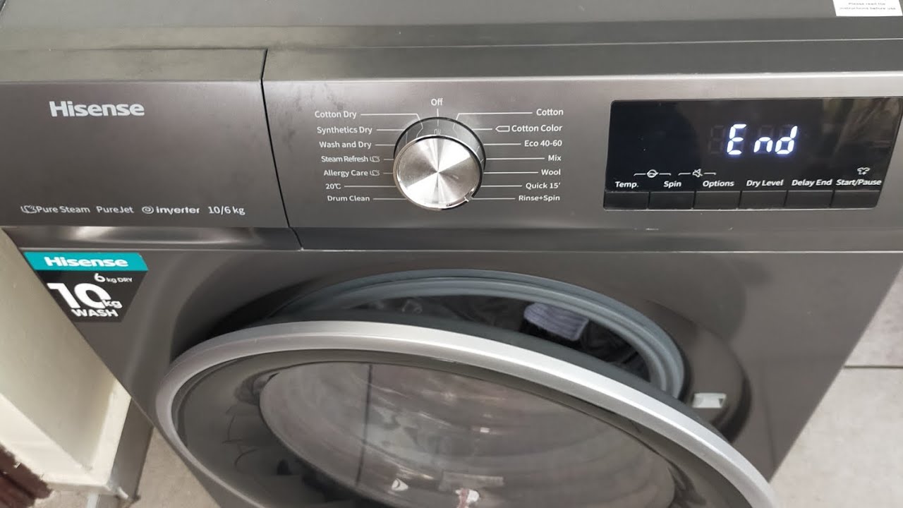 HISENSE washer dryer combo REVIEW - YouTube