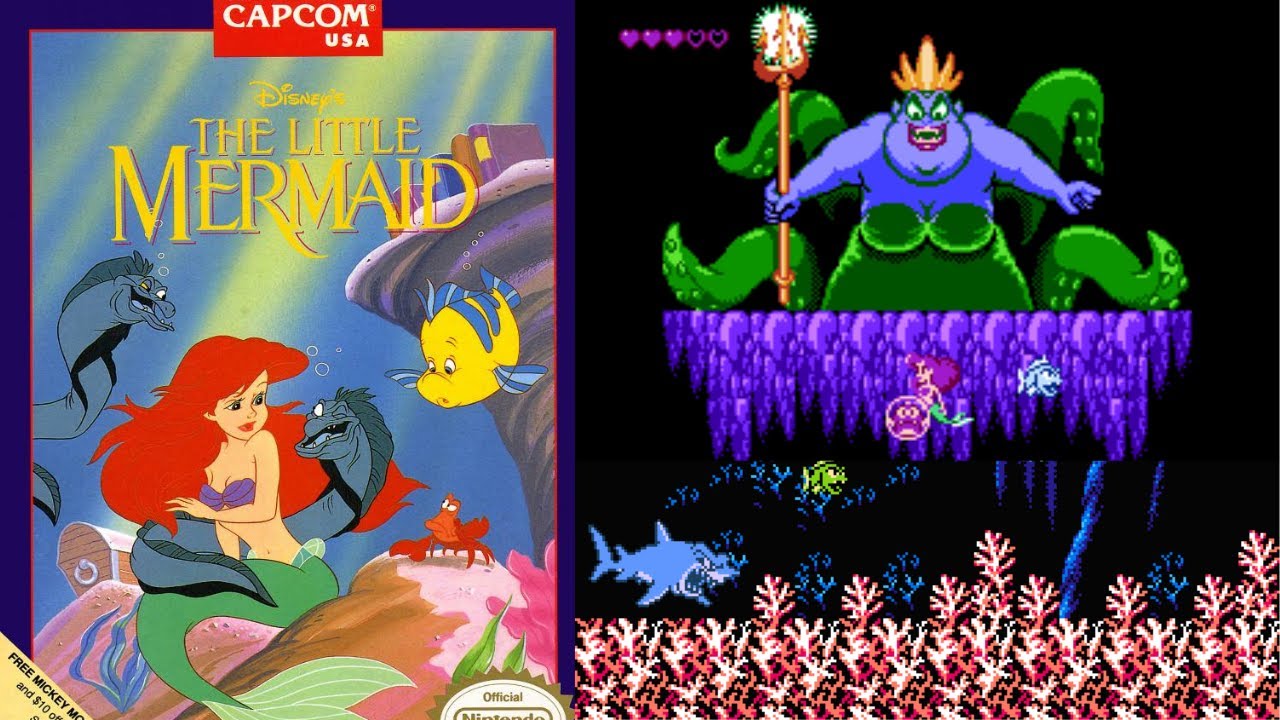 Little Mermaid [NES] Playthrough : FULL GAME - YouTube