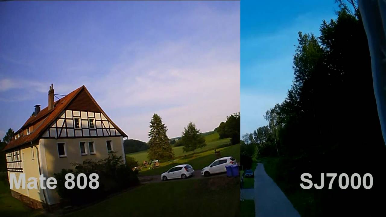 04.06.2016 Comparison Mate 808 vs. SJ7000 camera 1080p - less humidity ...
