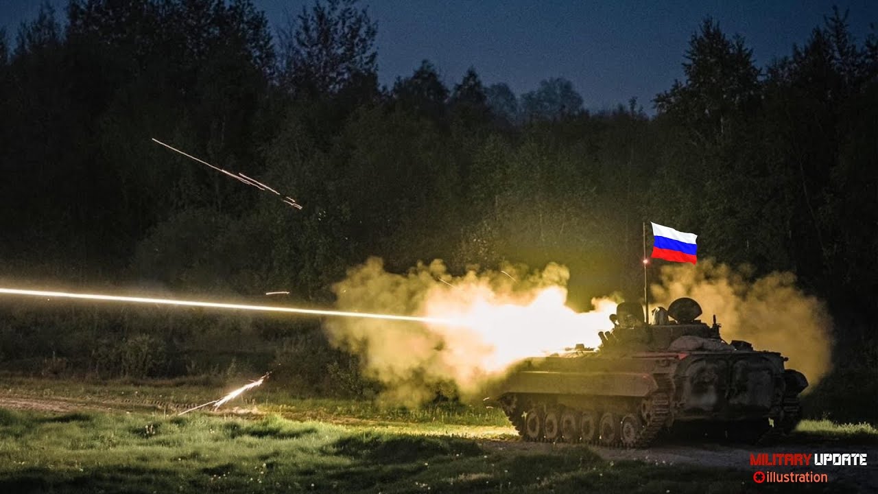 Close Range Attack!! Two Russian BMPs Brutally Fire at Ukrainian Troops ...