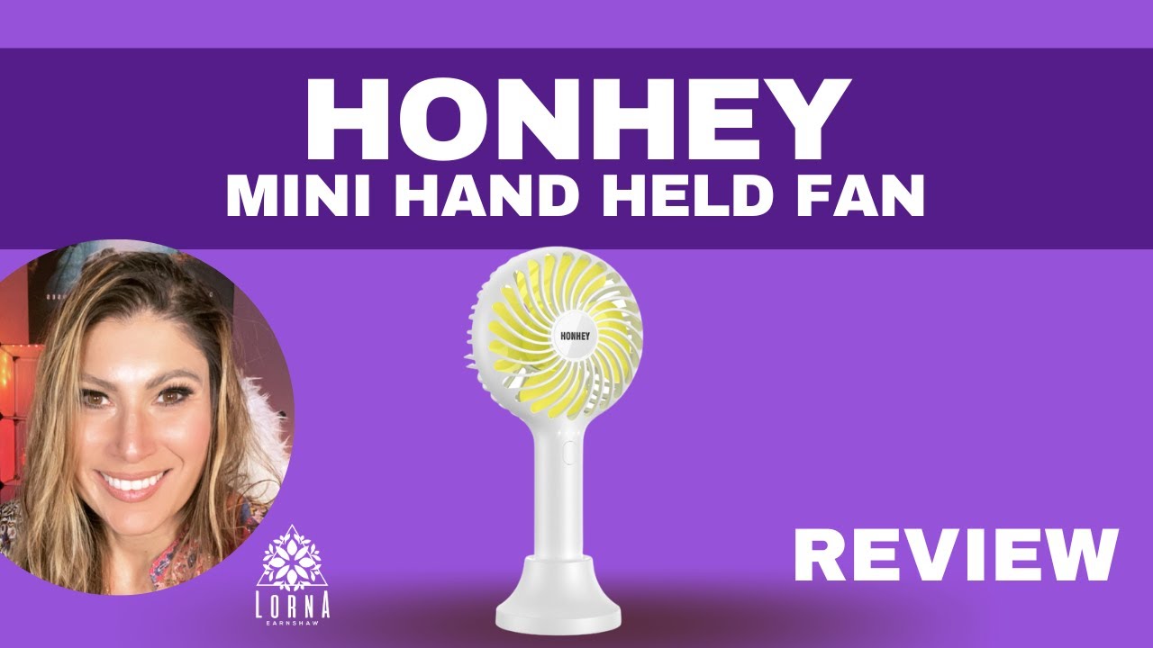 HonHey Handheld Fan Portable, Mini Hand Held Fan with USB Rechargeable ...