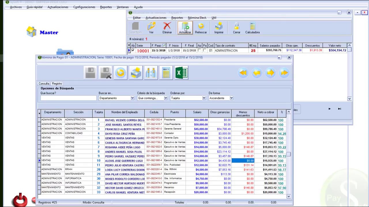 PaySoft Nóminas - Resumen módulo de nómina - YouTube