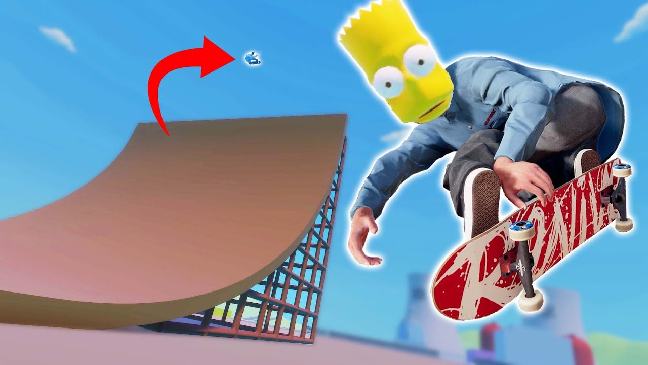 SKATING A SIMPSONS MEGA RAMP! (Skater XL) - YouTube