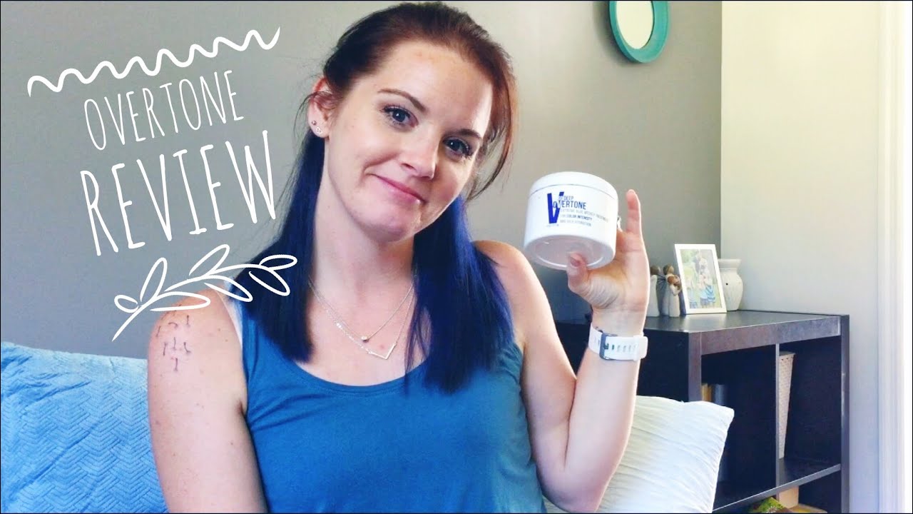 Dying My Hair Blue | Overtone Review - YouTube