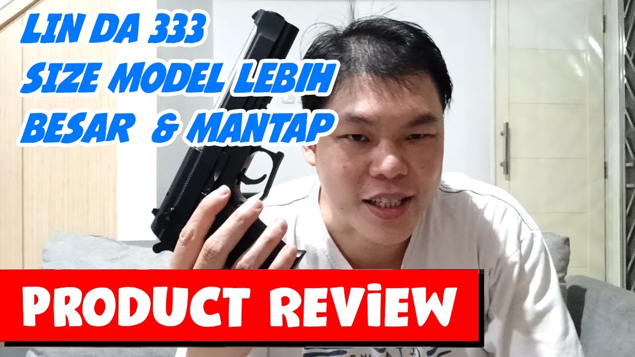 Review pistol kokang lin da 333 airsoft gun lin da 333 - YouTube